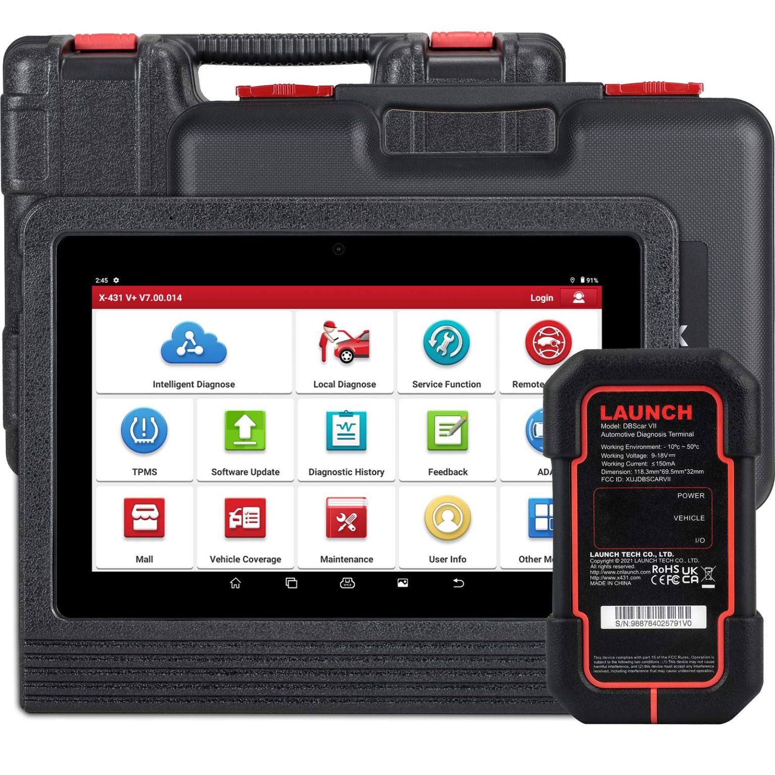 Launch X431 PRO 5 PRO5 Full System Diagnostic Tool with Smartlink 2.0 ...