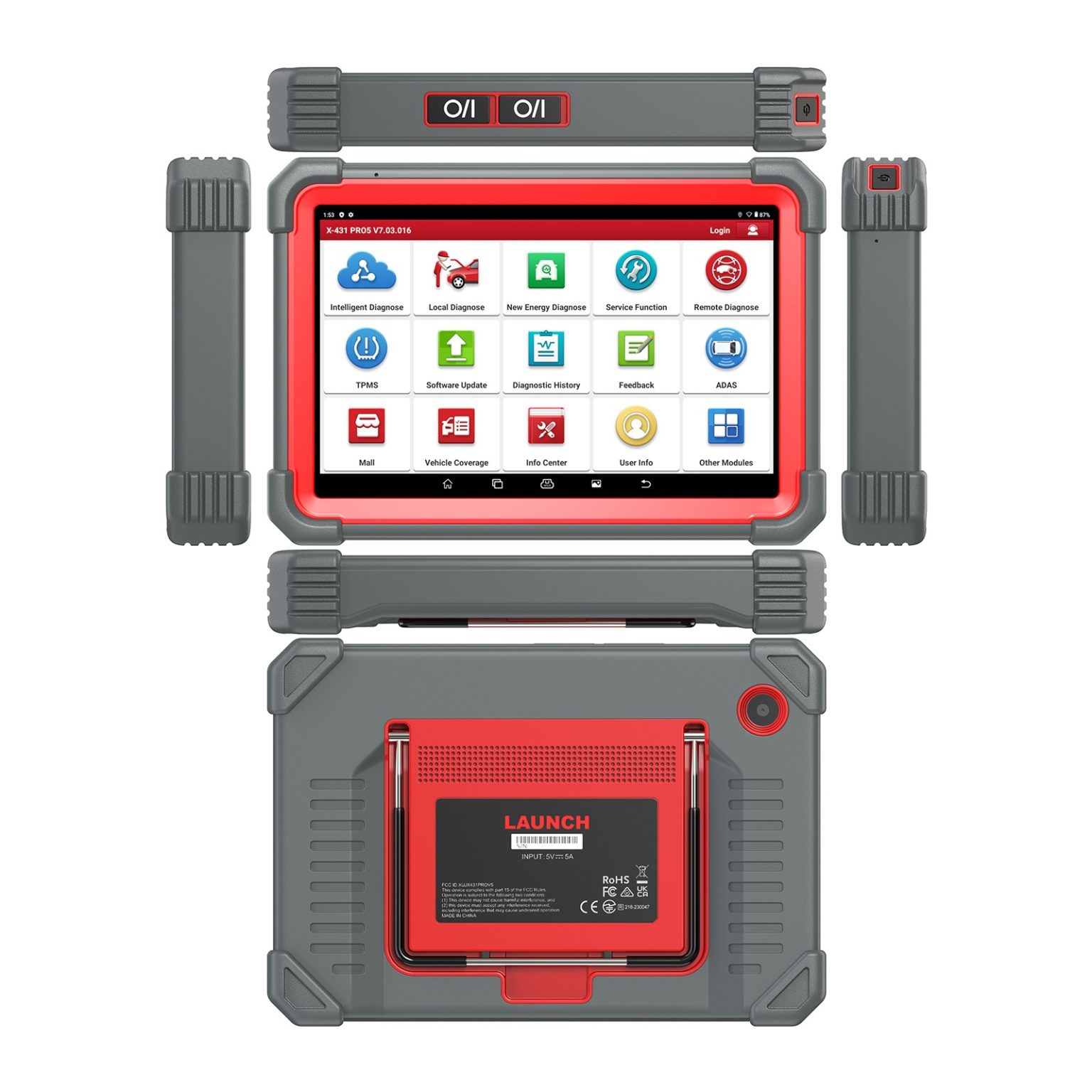 Launch X431 PRO 5 PRO5 Full System Diagnostic Tool with Smartlink 2.0 ...