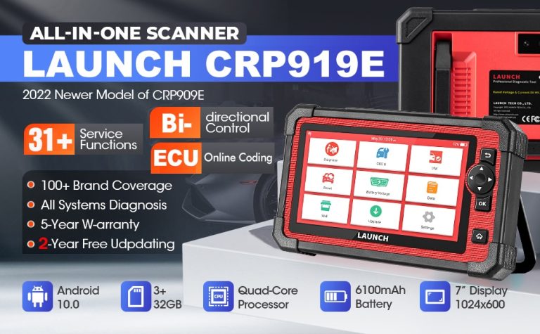 LAUNCH X431 CRP919E Car Diagnostic Tools Auto OBD OBD2 Full System ...