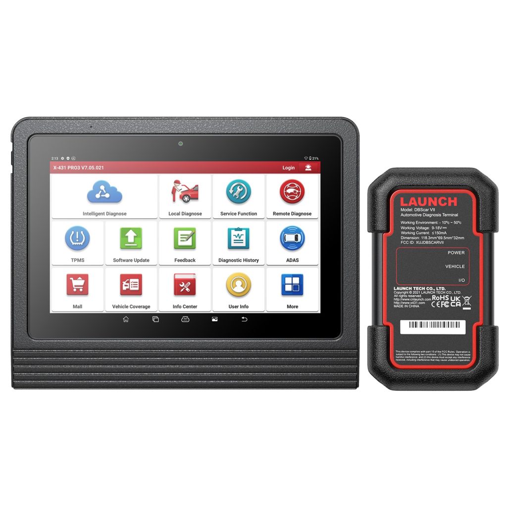 Launch X431 V+5.0 PRO3 10.1inch Tablet with X-431 SmartLink C 2.0 Heavy ...