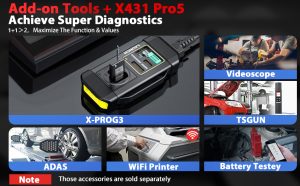 Launch X431 PRO 5 PRO5 Full System Diagnostic Tool with Smartlink 2.0 ...