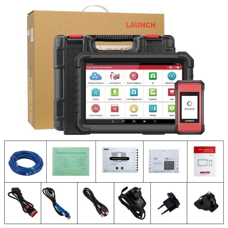 LAUNCH X431 PRO3S+ Elite SmartlinkC 2.0 Bi-Directional and ECU Coding Diagnostic Scan Tool with ...