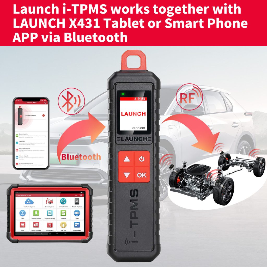 2025 Launch X431 i-TPMS Tire Pressure Detector Upgraded of TSGUN Work ...